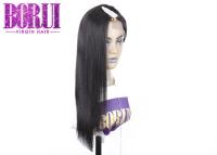 China Untreated Straight Virgin Human Hair Soft And Durable Swiss Lace Closure Wigs for sale