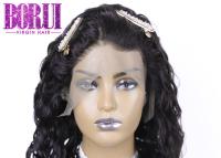 China Dyed Bleach Full Lace Human Wigs Customized Style Average Size Grade 10A for sale