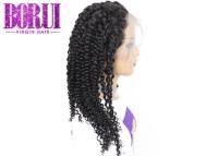 China Brazilian Full Lace Human Wigs Deep Curly Breathable No Tangling No Shedding for sale