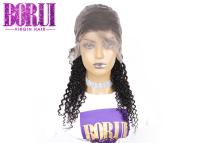China Deep Curly Full Lace Human Wigs Pre Pluked Brazilian Wig Baby Hair No Shedding for sale