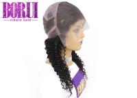 China Deep Curly Full Lace Human Wigs Pre Pluked Brazilian Wig Baby Hair No Shedding for sale