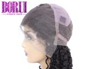 China HD Pre Plucked Human Hair Lace Wigs , Brazilian Human Hair Wig Baby Hair for sale