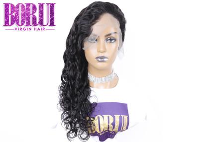 China Full And Thick Malaysian Hair Wigs , Pre Plucked Glueless Natural Wave Full Lace Wig for sale