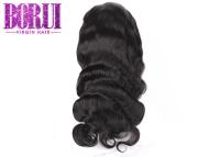China Body Wave Full Lace Front Wigs Human Hair , Pre Pluked Human Hair Lace Wigs With Baby Hair for sale