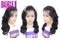 China Body Wave Full Lace Front Wigs Human Hair , Pre Pluked Human Hair Lace Wigs With Baby Hair for sale