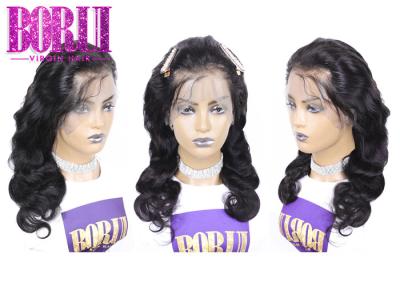China Body Wave Full Lace Front Wigs Human Hair , Pre Pluked Human Hair Lace Wigs With Baby Hair for sale