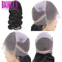 China Body Wave Full Lace Front Wigs Human Hair , Pre Pluked Human Hair Lace Wigs With Baby Hair for sale