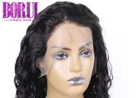 China Natural Wave Full Lace Human Wigs Hairline Brazilian Swiss Lace Soft Smooth for sale