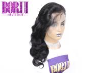 China 180% Density Full Lace Human Hair Wig , Body Wave Full Lace Wig Brazilian Natral Color for sale