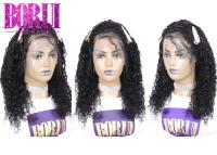 China Malaysian Virgin Full Lace Human Hair Wig , Pre Plucked Human Hair Full Lace Wigs Full End Water Wave for sale