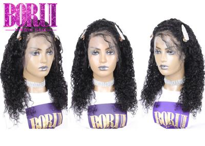 China Malaysian Virgin Full Lace Human Hair Wig , Pre Plucked Human Hair Full Lace Wigs Full End Water Wave for sale