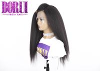 China Straight Human Hair Lace Front Wigs Free Part Kinky Virgin 100% Swiss Natural Colors for sale