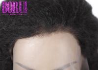 China Straight Human Hair Lace Front Wigs Free Part Kinky Virgin 100% Swiss Natural Colors for sale