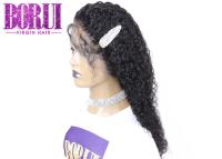 China 250% Density Full Lace Human Wigs Water Wave Brazilian With Baby Hair Smooth for sale