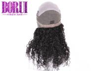 China 250% Density Full Lace Human Wigs Water Wave Brazilian With Baby Hair Smooth for sale