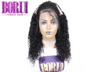 China 250% Density Full Lace Human Wigs Water Wave Brazilian With Baby Hair Smooth for sale
