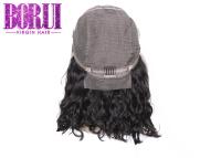China 180 Density Human Hair Lace Front Wigs Pre Plucked Malaysian Water Wave Bob Wigs for sale