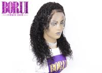 China Brazilian Water Wave Full Lace Wig , Unprocessed Human Hair Wig For Women for sale