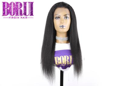 China Swiss Lace Full Lace Human Wigs Glueless Kinky Straight Wig Dyed Bleach for sale