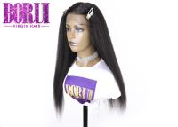 China Natural Color Full Lace Human Wigs Brazilian Kinky Yaki Straight Soft Smooth for sale