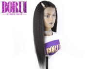China Glueless Silk Base Full Lace Human Wigs Natural Black Light Yaki Straight Wig For Women for sale