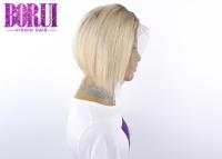 China Virgin Cuticle Aligned Hair , 1B / 613 Blonde Pixie Wig Brazilian Silky for sale