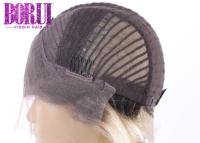 China Virgin Cuticle Aligned Hair , 1B / 613 Blonde Pixie Wig Brazilian Silky for sale
