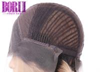 China Short Colored Bob Wigs Pixie Cut Straight Lace Frontal Wig Pre Plucked #1B 27 for sale