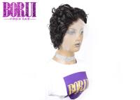 China Curly Pixie Cut Custom Lace Wigs Brazilian Short Bob 13*4 Front Wig With Baby Hair for sale