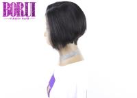 China Short Bob Lace Front Wig , Pre Plucked Natural Hairline Wig Pixie Straight for sale