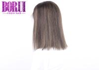 China Silky Straight Colored Bob Wigs Pre Plucked With Baby Hair Mixed 100% Brazilian Hair for sale