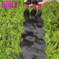 China Double Drawn Virgin Peruvian Human Hair 100% Unprocessed Any Texture Available for sale