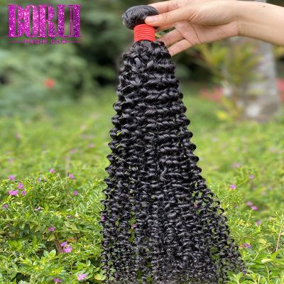 China Soft  Virgin Peruvian Human Hair Jerry Curly Hair Extension Peruvian Kinky Hair Bundle for sale