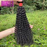 China 10A Grade Kinky Jerry Curl Human Hair , Peruvian Curly Hair With Closure for sale