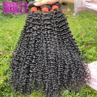 China 10A Grade Kinky Jerry Curl Human Hair , Peruvian Curly Hair With Closure for sale