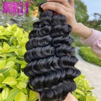 China Virgin Raw Brazilian Deep Wave Bundle Deals With Closure Double Drawn Cuticle Aligned Hair for sale