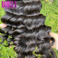 China Soft Natural Wave Peruvian Hair Double Weft 8-28 Inch Smooth Strong Weft for sale