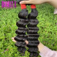 China Soft Natural Wave Peruvian Hair Double Weft 8-28 Inch Smooth Strong Weft for sale