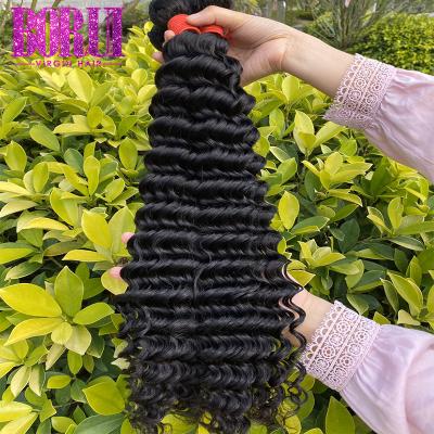 China 100% Unprocessed Cuticle Aligned Hair Vendors , Loose Deep Wave Peruvian Hair for sale