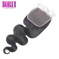 China Indian Human Hair Lace Closure 4x4 5x5 6x6 Transparent Lace No Shedding No Tangle for sale
