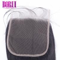 China Indian Human Hair Lace Closure 4x4 5x5 6x6 Transparent Lace No Shedding No Tangle for sale
