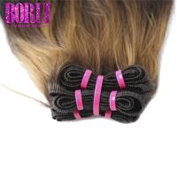 China Unprocessed Super Double Drawn Hair Bundles , Double Drawn Virgin Hair Funmi 5 Tone Bone for sale