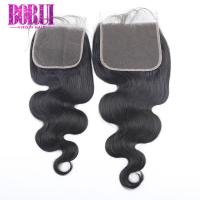 China Pre Plcuked Human Hair Lace Closure Hd Transparent Lace Brazilian Body Wave for sale