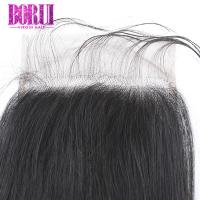 China Pre Plcuked Human Hair Lace Closure Hd Transparent Lace Brazilian Body Wave for sale