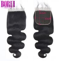 China Brazilian Unprocessed Hair Bundles With Closure , 6 * 6 5 * 5 4 * 4 Lace Closure for sale
