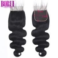 China Brazilian Unprocessed Hair Bundles With Closure , 6 * 6 5 * 5 4 * 4 Lace Closure for sale