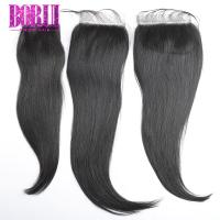 China Natural Hairline Human Hair Lace Closure Preplucked Virgin Straight Style 5x5 6x6 for sale