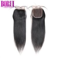 China 4*4 5*5 6*6 Brazilian Straight Lace Closure , Natural Hairline Wigs With Baby Hair for sale
