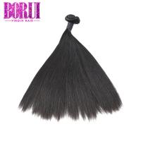 China Funmi Silk Straight Double Drawn Human Hair High Grade Natural Color Hair Weft for sale