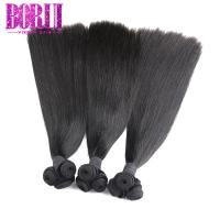 China Funmi Silk Straight Double Drawn Human Hair High Grade Natural Color Hair Weft for sale